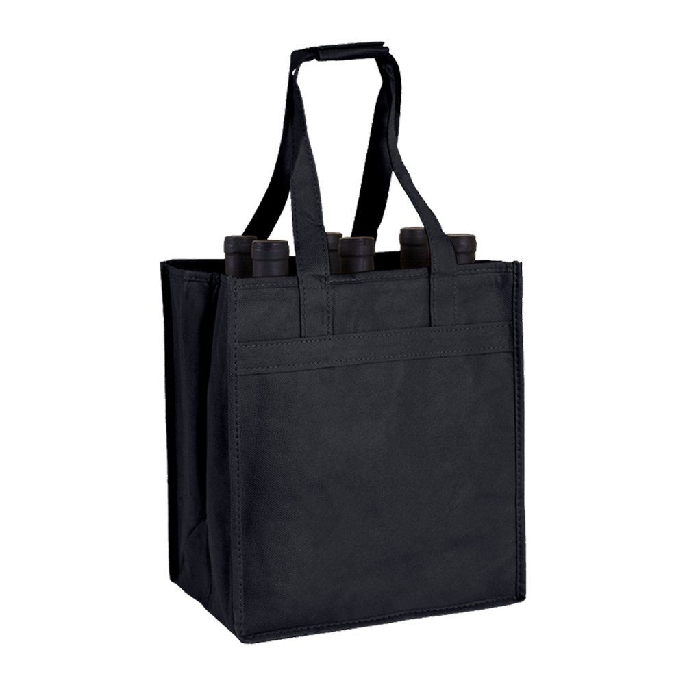 Wholesale 6-Bottle Non-Woven Tote - Wine-n-Gear