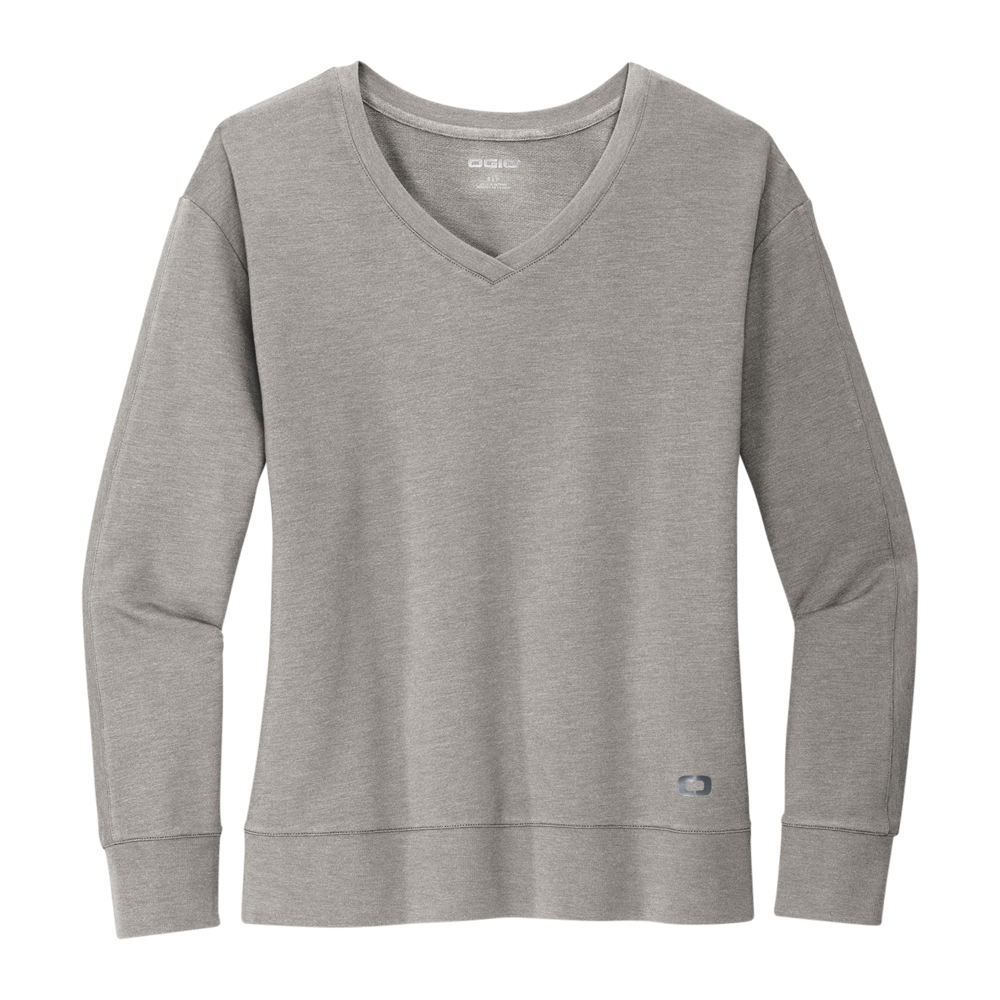 Wholesale OGIO Long Sleeve V-Neck - Wine-n-Gear