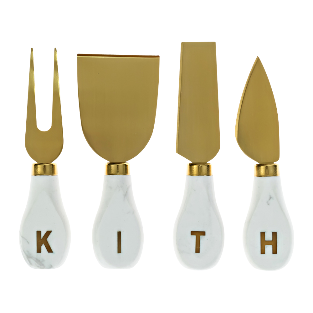 Wholesale Marble and Brass Cheese Serving Set - Wine-n-Gear