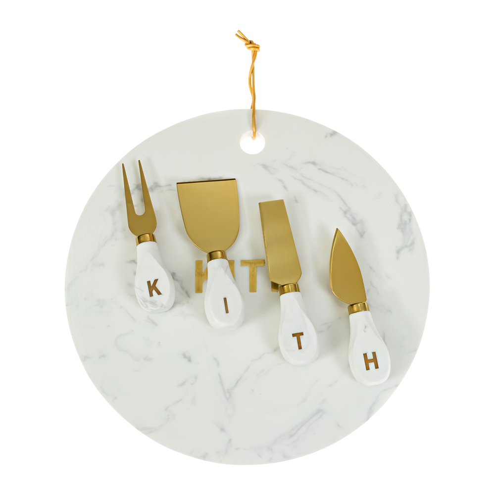 Wholesale Marble and Brass Cheese Serving Set - Wine-n-Gear