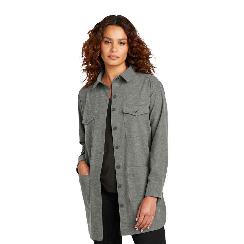 Wholesale Ladies Twill Overshirt - Wine-n-Gear