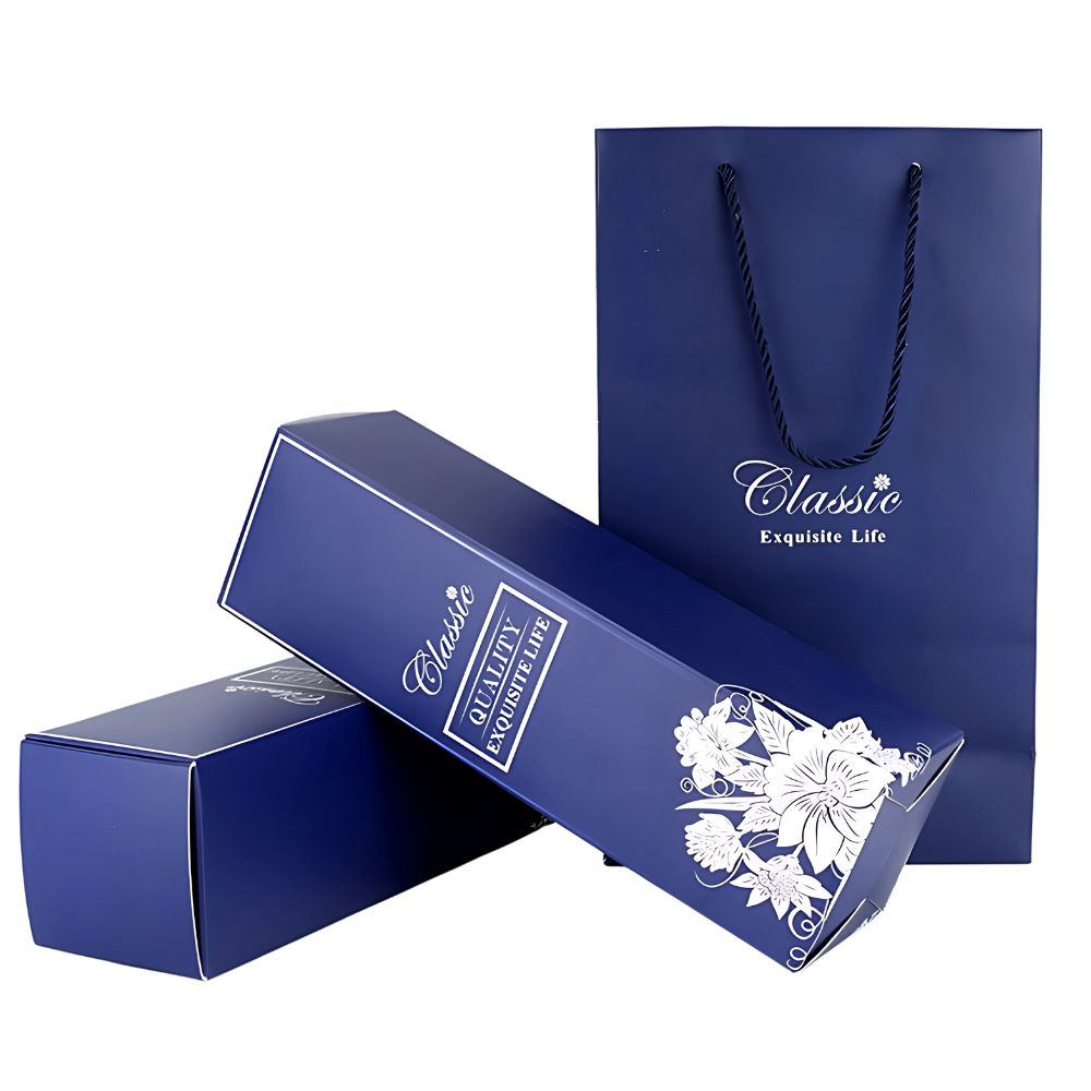 Wholesale 2-Bottle Wine Box with Paper Bag - Wine-n-Gear