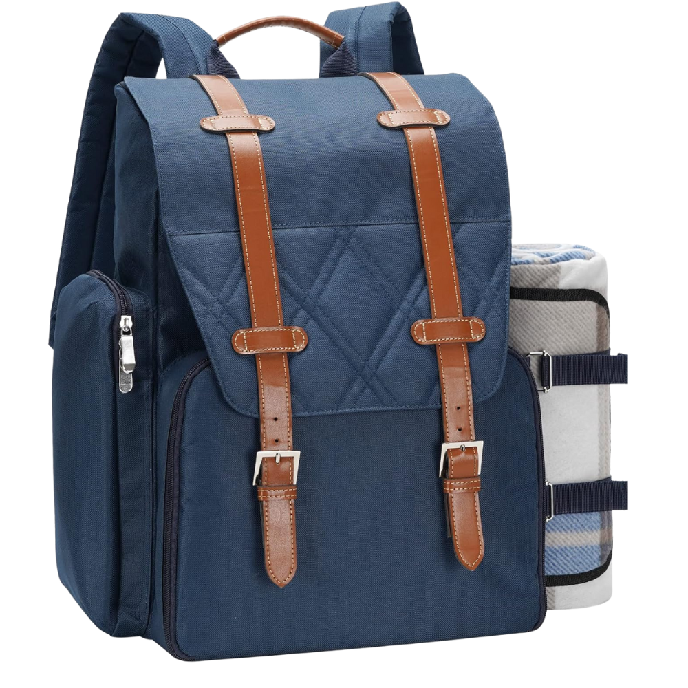 Wholesale 4-Person Cooler Picnic Backpack - Wine-n-Gear