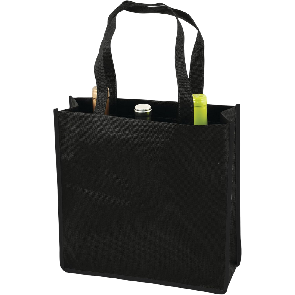 Wholesale 3-Bottle Non-Woven Tote - Wine-n-Gear