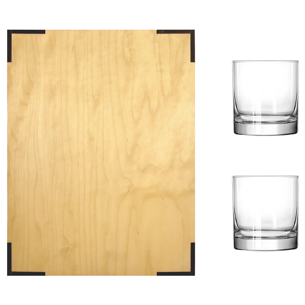 Wholesale Bottle and Rocks Glasses Gift Box - Wine-n-Gear