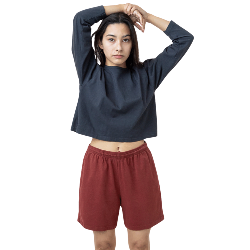 Wholesale Long Sleeve GD Cropped T-Shirt - Wine-n-Gear