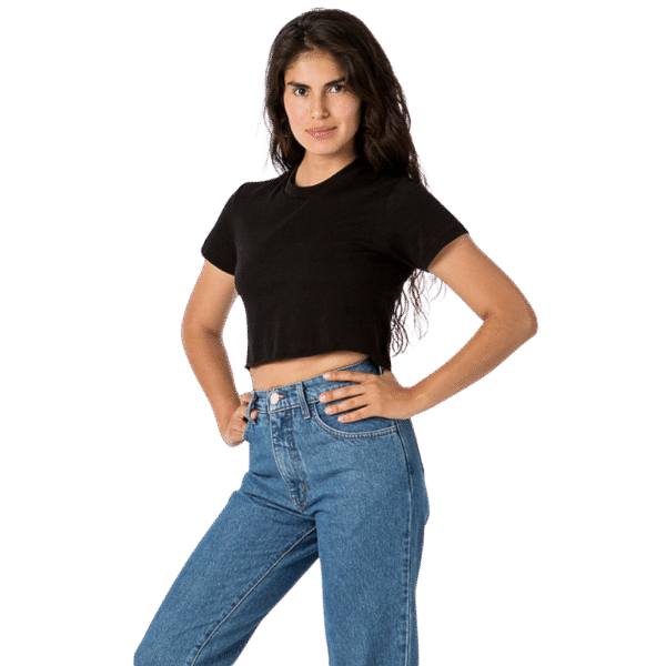 Wholesale Fine Jersey Crop Top - Wine-n-Gear