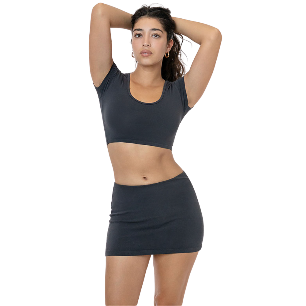 Wholesale GD Micro Crop Tee - Wine-n-Gear