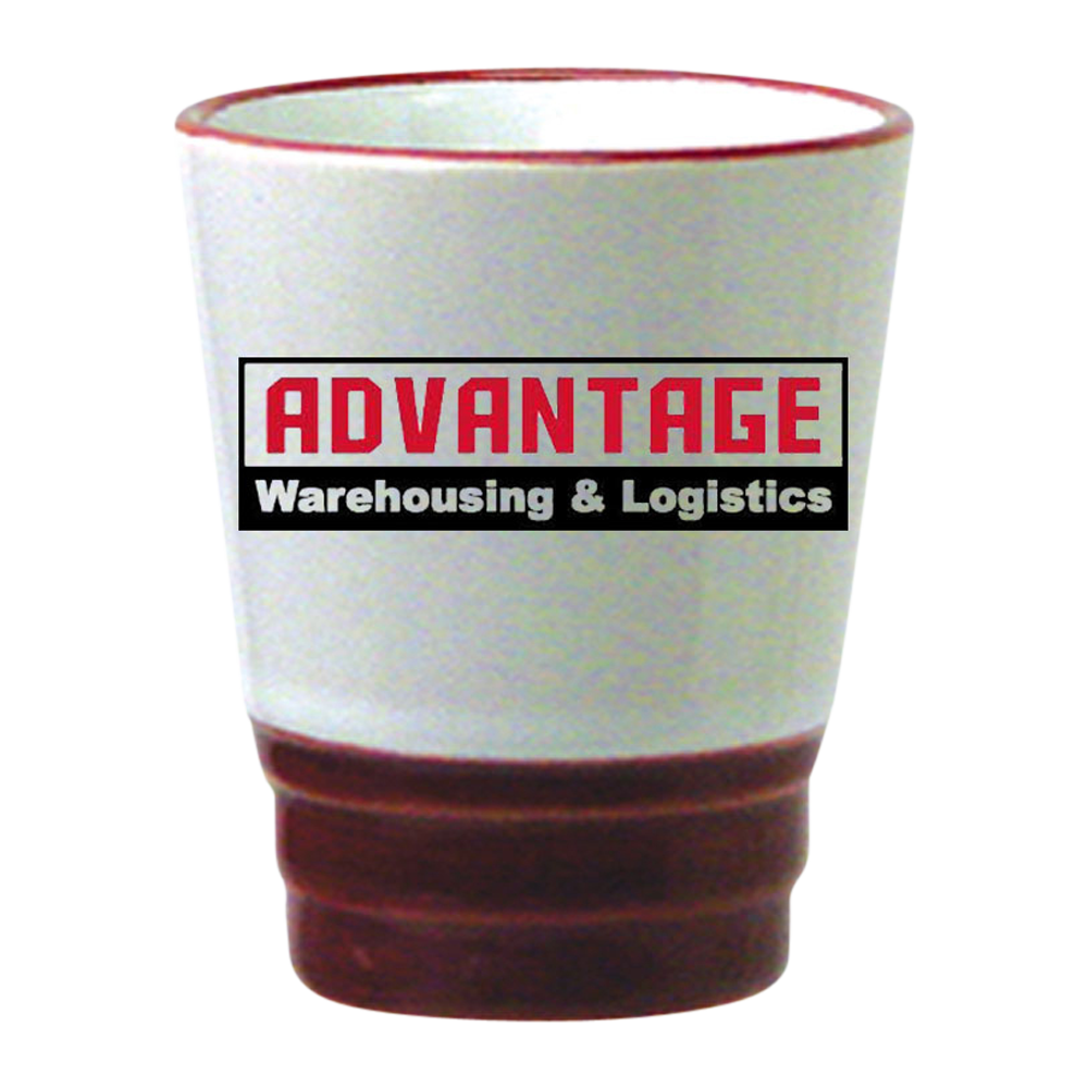 Wholesale 1.5oz. Trimmed Ceramic Shot - Wine-n-Gear