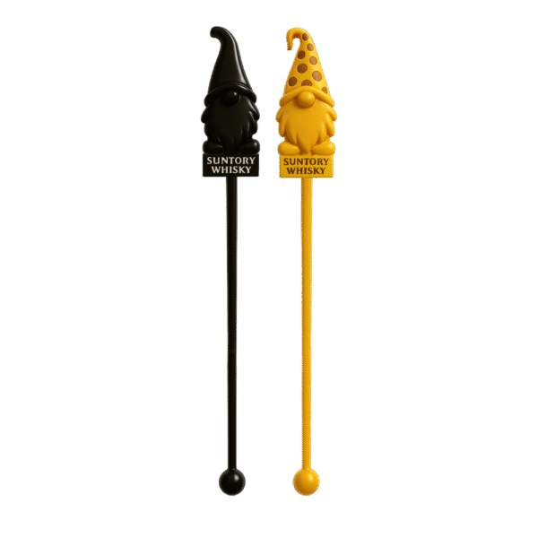 Wholesale 3D Swizzle Stick - Wine-n-Gear