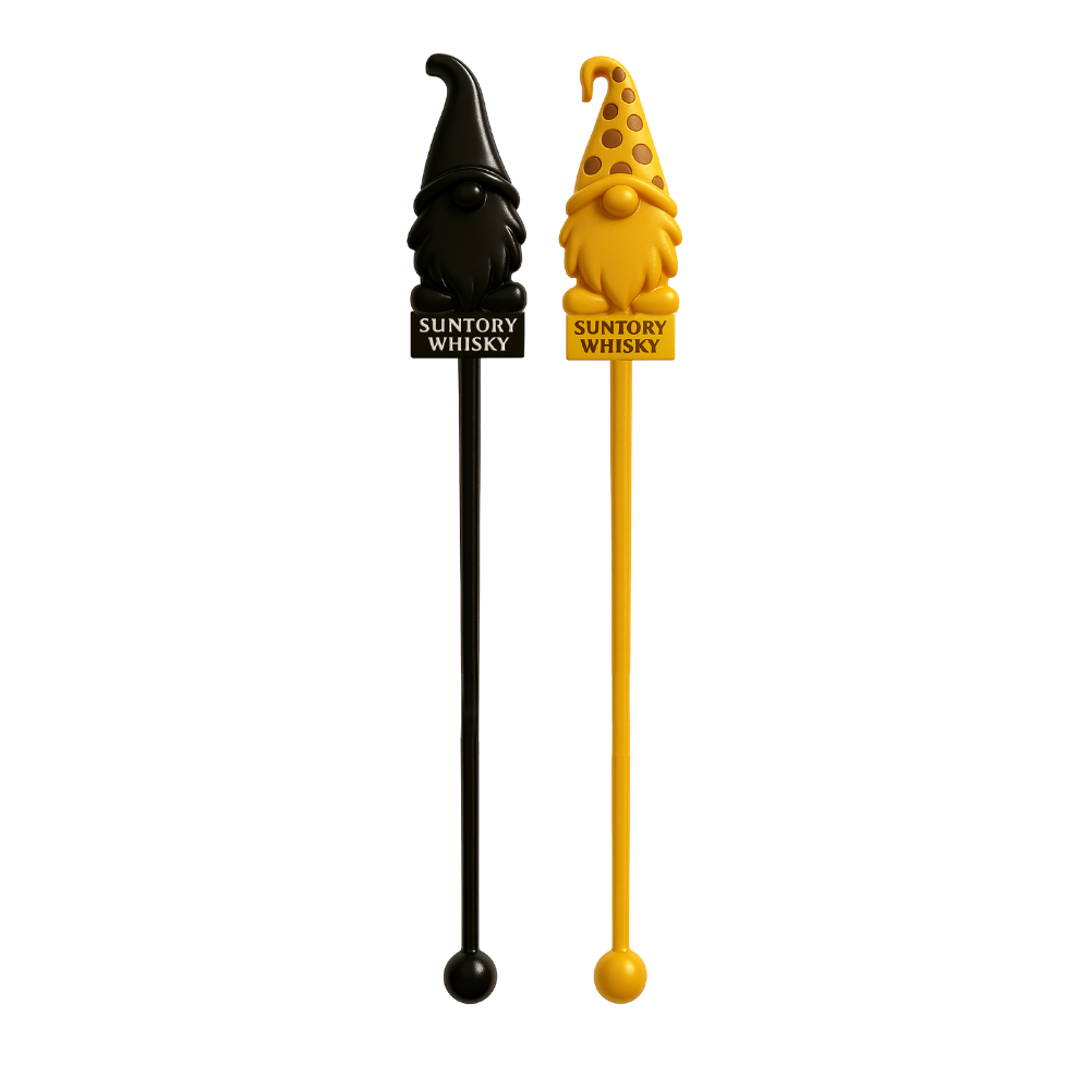 Wholesale 3D Swizzle Stick - Wine-n-Gear
