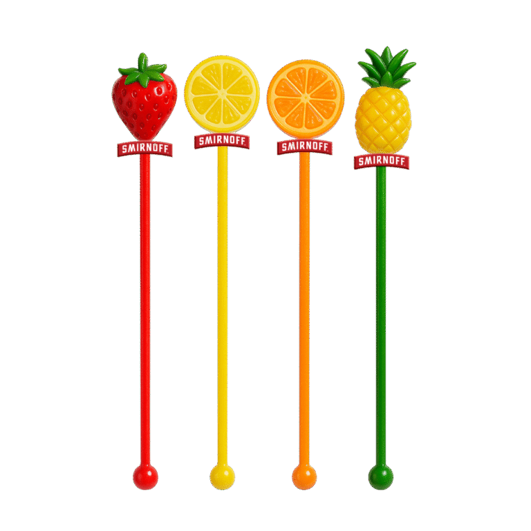 Wholesale 3D Swizzle Stick - Wine-n-Gear
