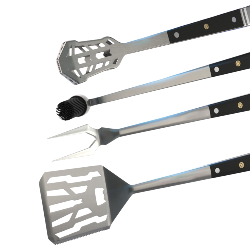 Wholesale 4-Piece BBQ Pitmaster Grill Set - Wine-n-Gear