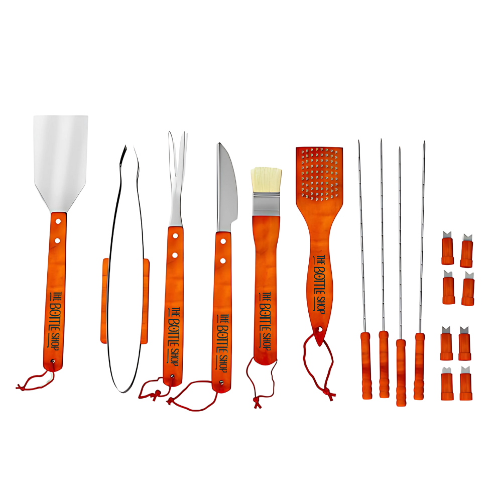 Wholesale 22-Piece Steel Grill Set - Wine-n-Gear