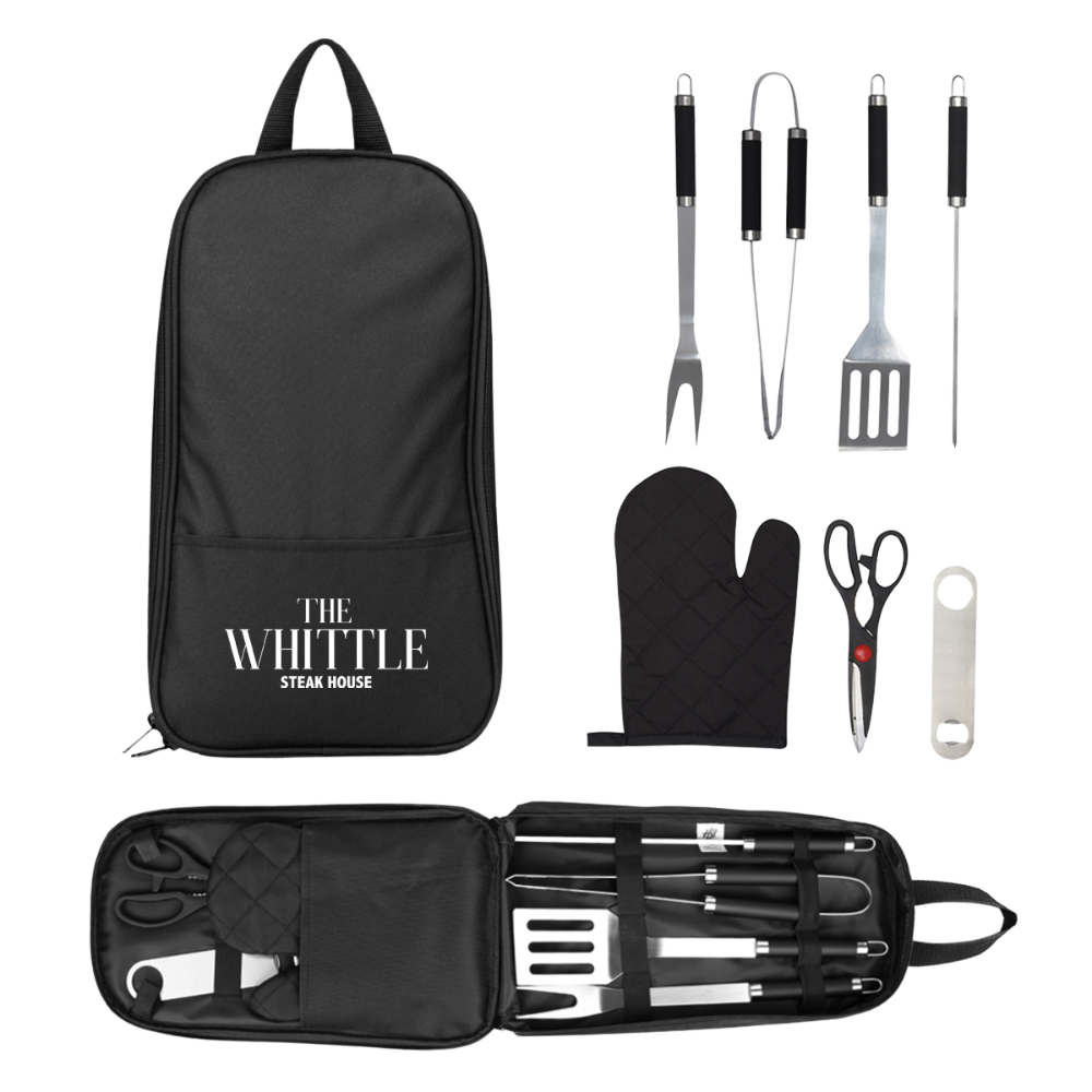 Wholesale 7-Piece BBQ Case Set - Wine-n-Gear