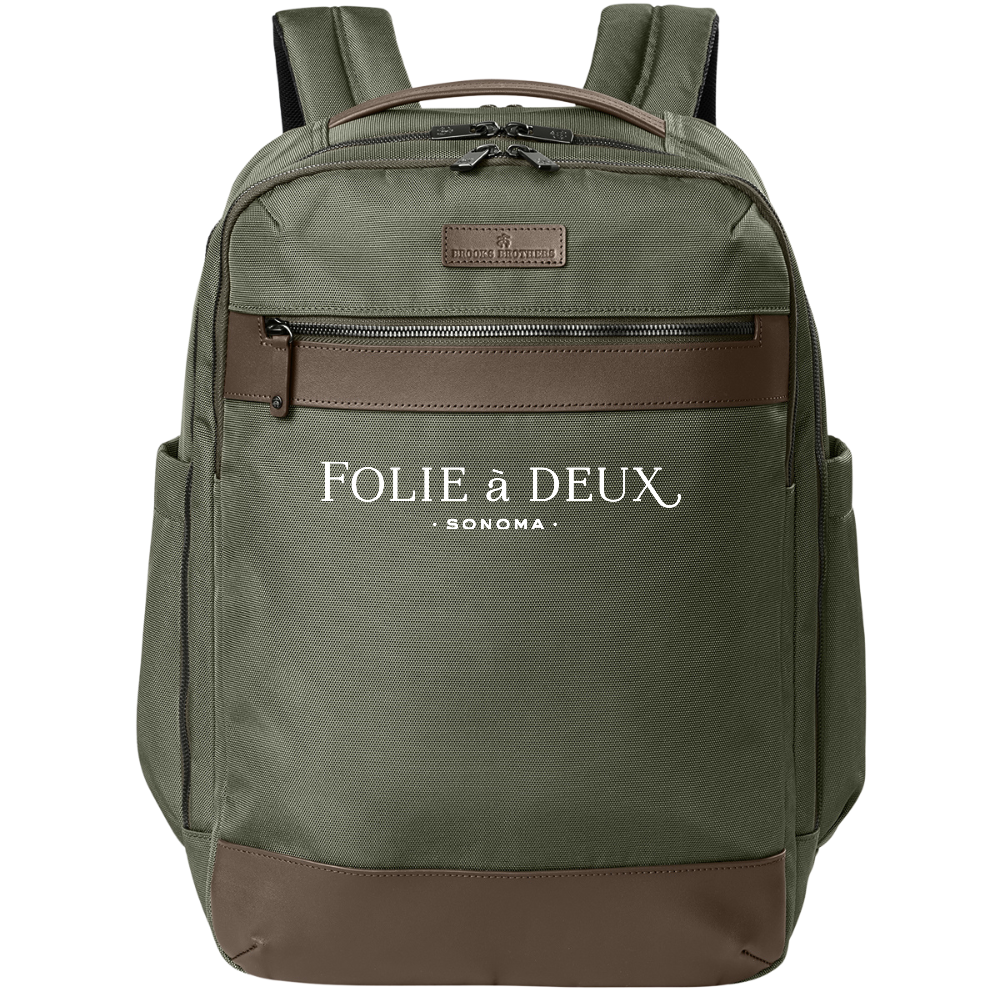 Wholesale Brooks Brothers® Oxford Backpack - Wine-n-Gear