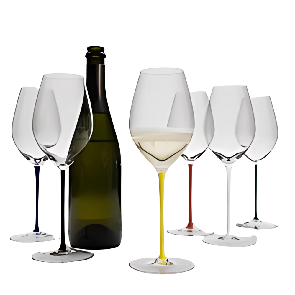Wholesale Colored Stem Champagne Glass 14oz - Wine-n-Gear